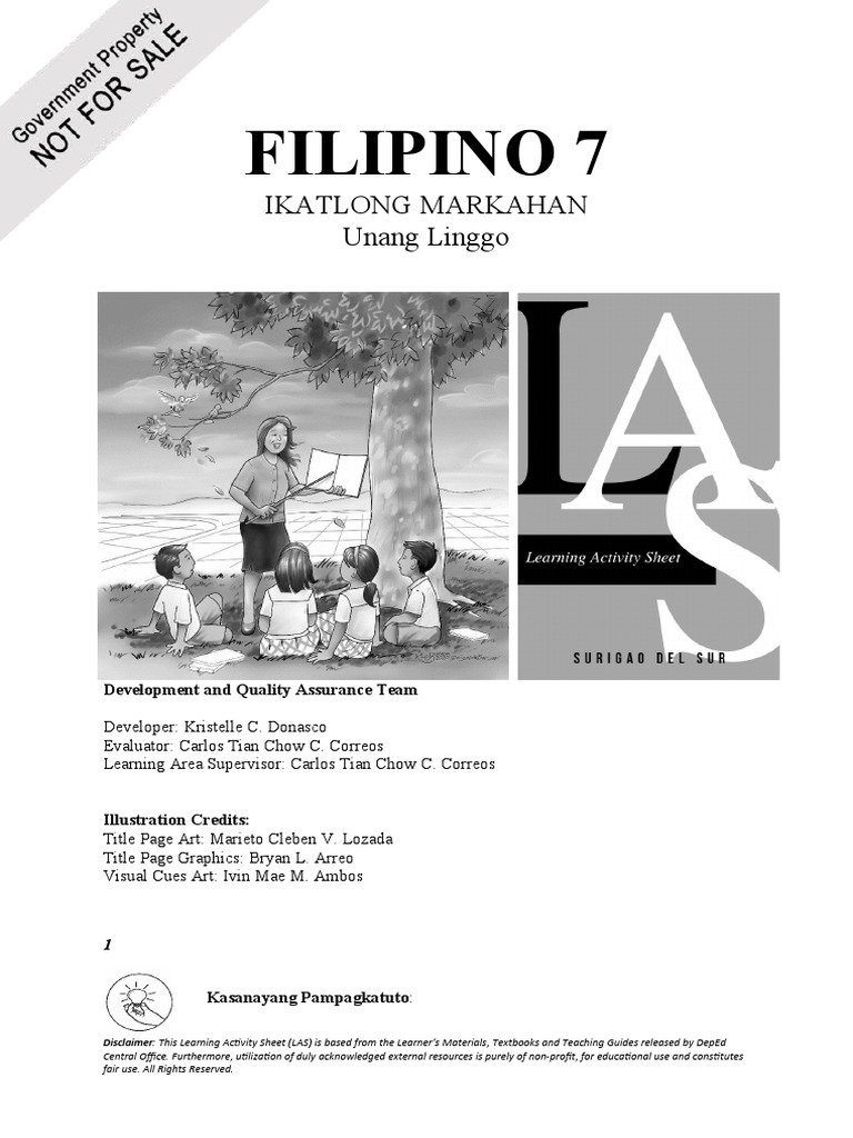 Filipino7 q3 Week1 v4 | PDF
