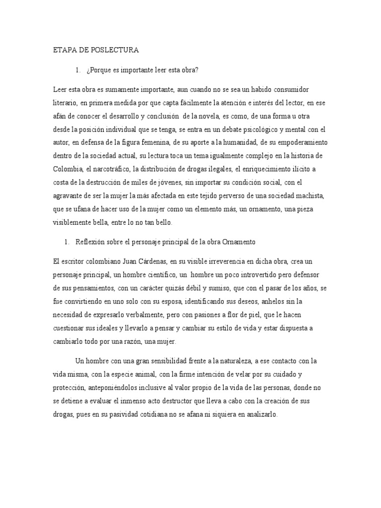 Etapa de Poslectura | PDF | Intertextualidad | Cognición