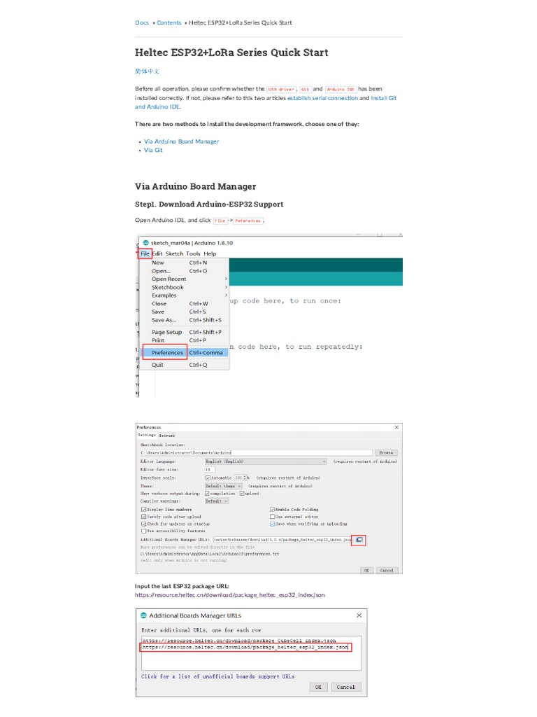 Heltec Install With Arduino | PDF | Business