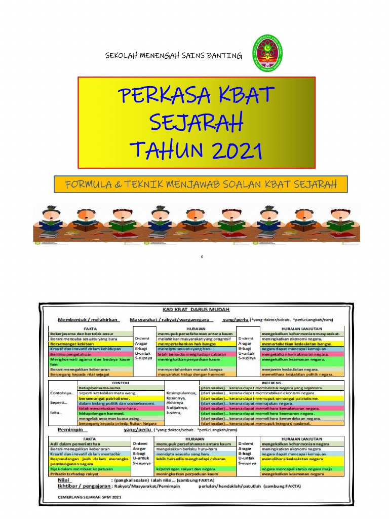 Formula Dan Teknik Menjawab Kbat Sejarah | PDF