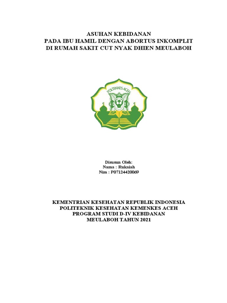 Abortus Inkomplit Cover | PDF | Karier & Perkembangan