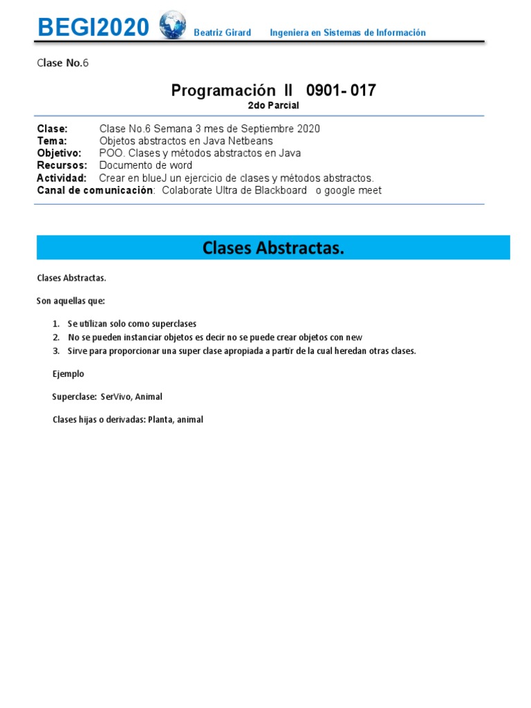 Clases Abstractas en Java: Guía Rápida | PDF
