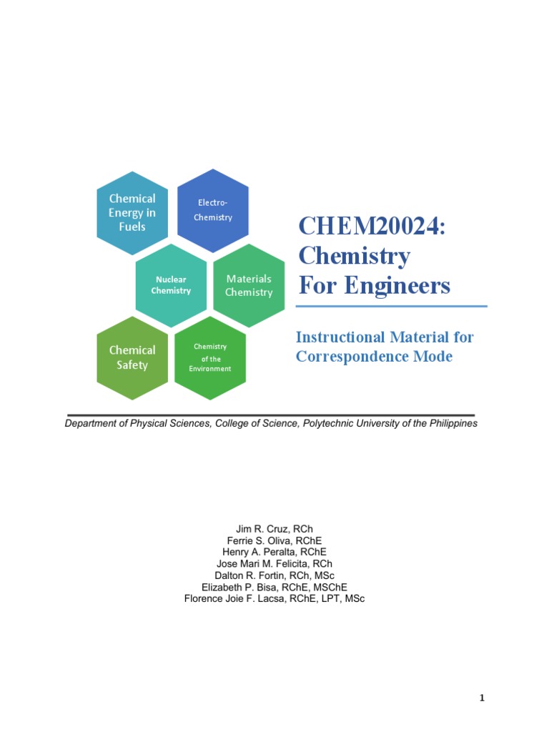 CHEM 20024-Chemistry For Engineers Module | PDF | Entropy | Heat