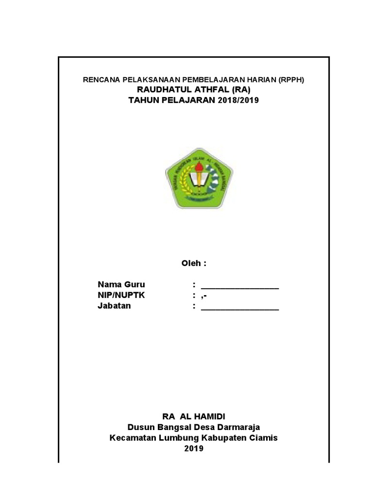 3.1.c. CONTOH RPPH RA | PDF