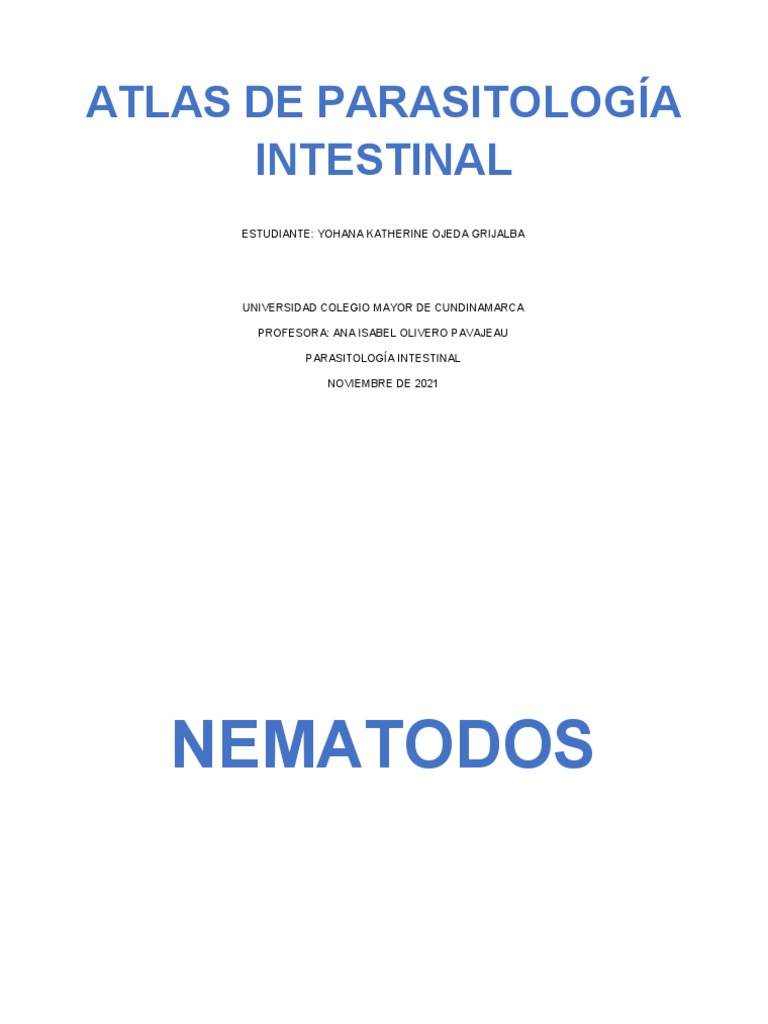 Atlas de Parasitologia Intestinal | PDF