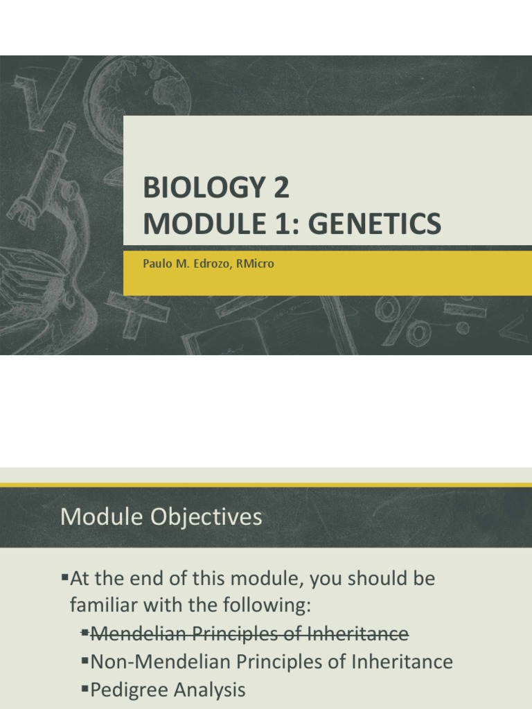 Non-MENDELIAN PATTERNS OF INHERITANCE | PDF | Dominance (Genetics ...