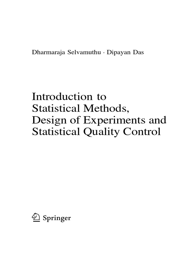2018-Introduction To Statistical Methods, Design of Experiments and ...