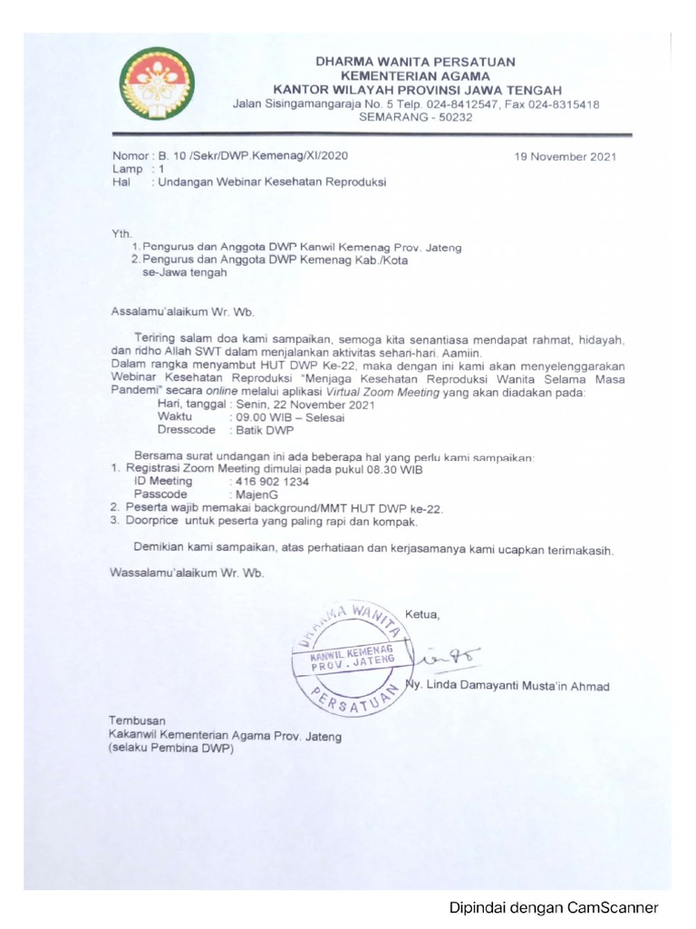 Undangan Webinar Reproduksi Kesehatan | PDF