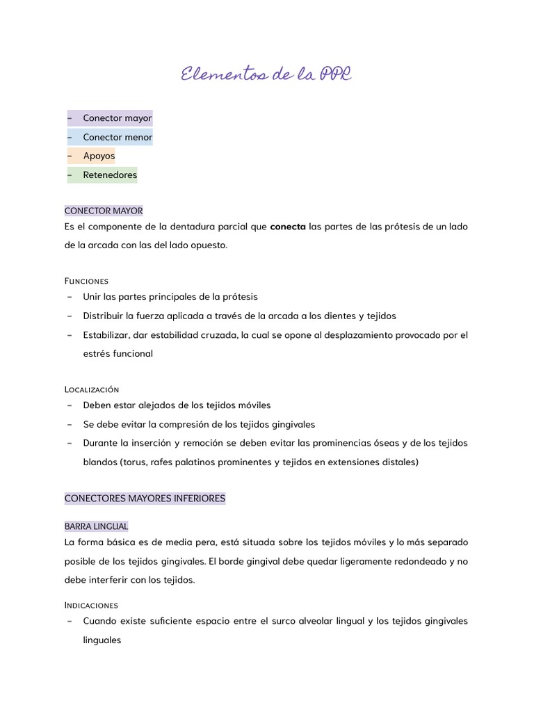 Elementos de La PPR (Apunte PPR) | Download Free PDF | Dentadura postiza | Diente