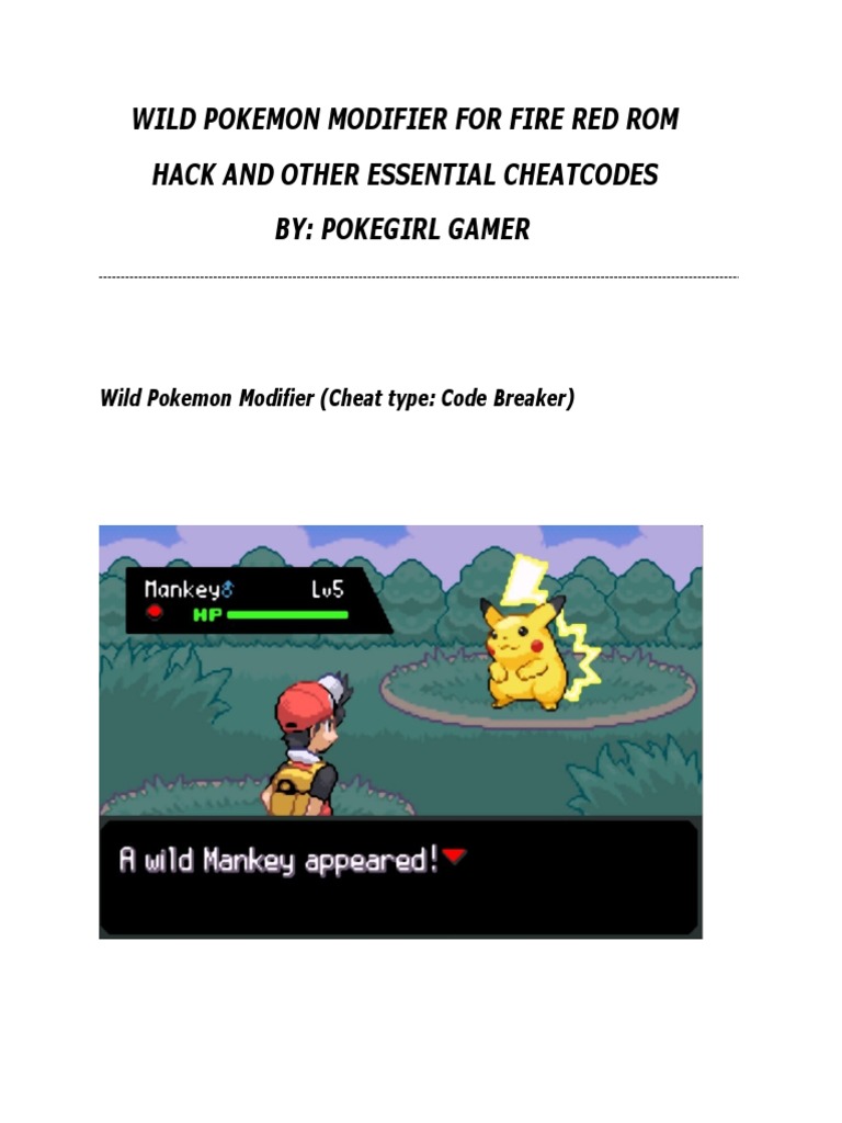 ?will Pokemon Modifier With Other Essential Cheats by (PokeGirl Gamer ...