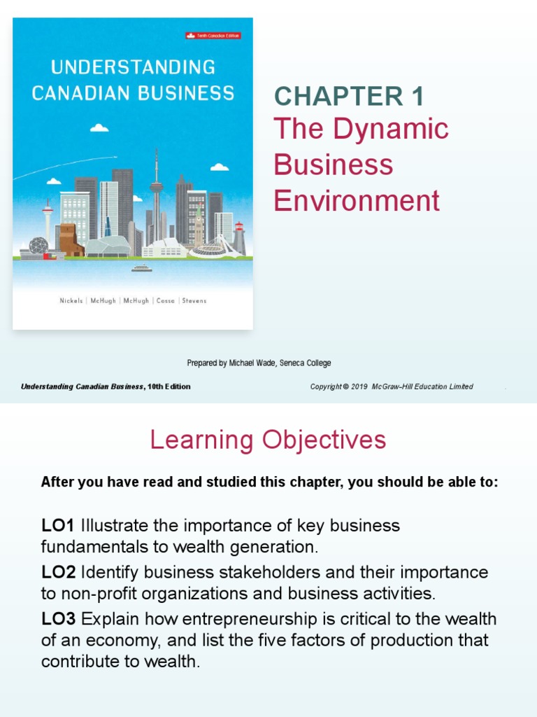 Ch01 Dynamic Business Environment | PDF | Entrepreneurship | Business