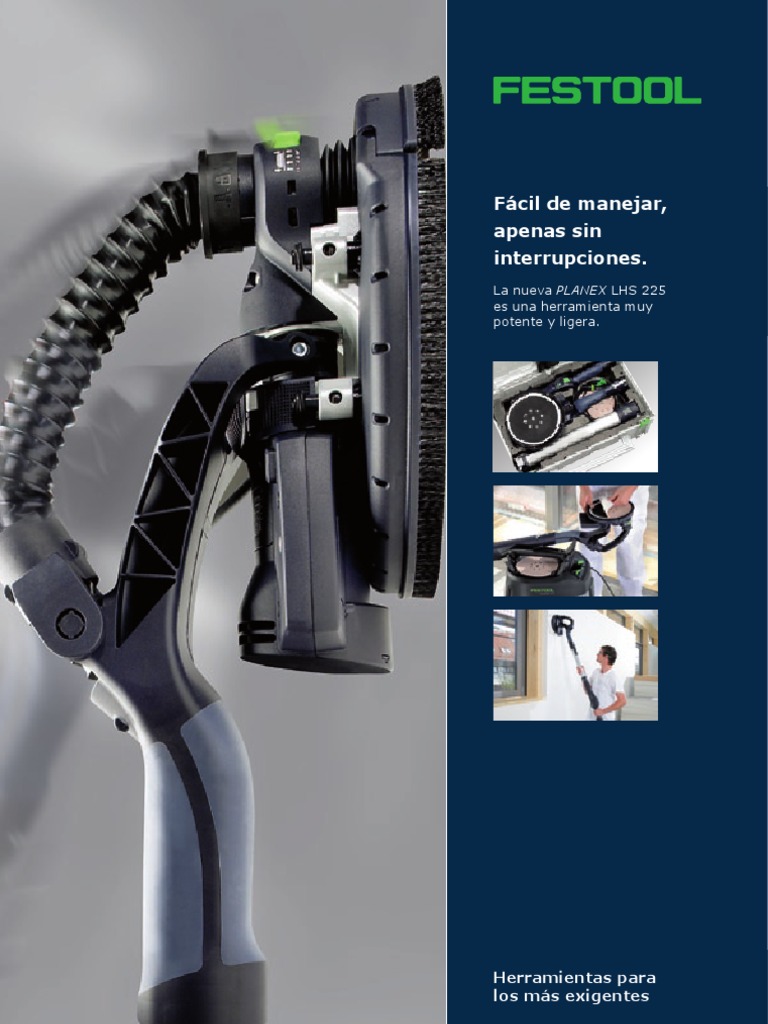 Lijadora de Pared Festool Planex LHS 225 EQ Set Plus | PDF | Engranaje ...
