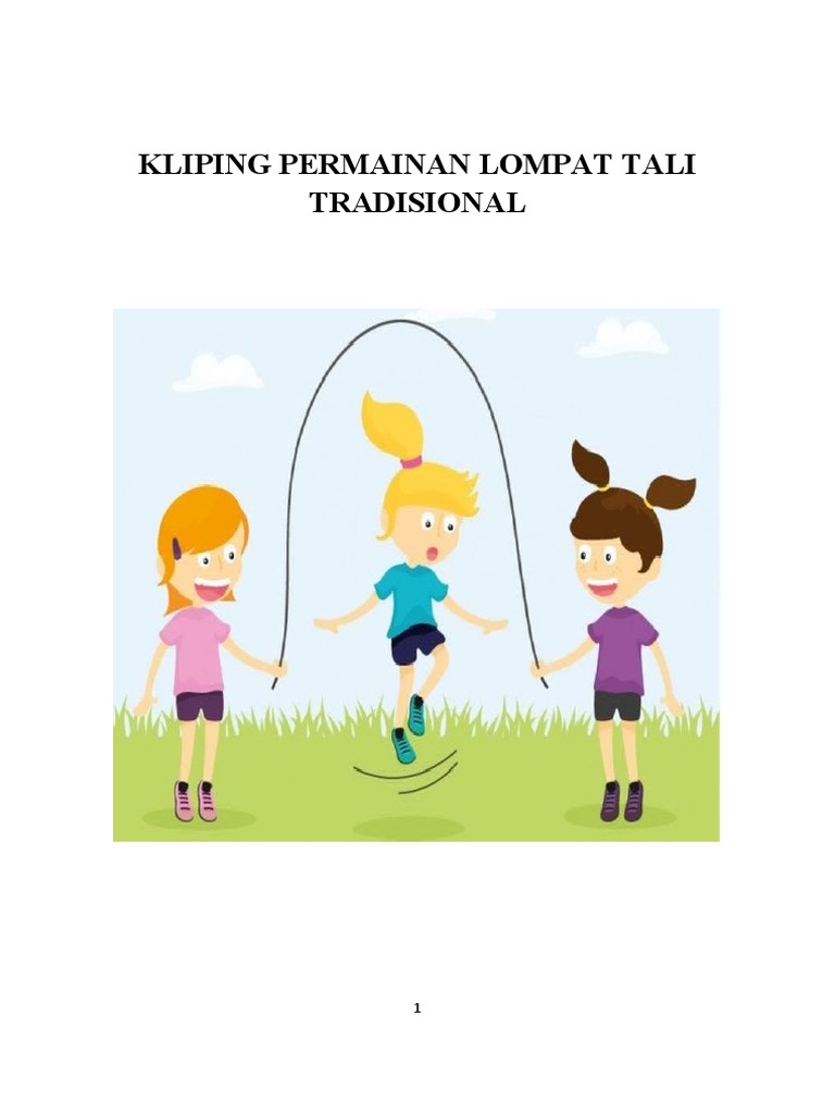 Kliping Permainan Lompat Tali Tradisional | PDF