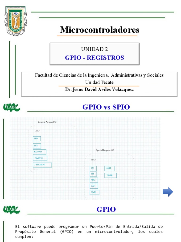 Meta2.2 A Presentacion Gpio Stm32 2021-1 v2 - Alumnos | PDF | Microcontrolador | Arquitectura de ...