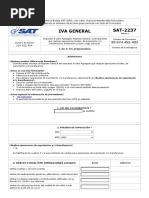 Instrucciones para Formulario SAT-2237 IVA | PDF | Impuesto al valor ...