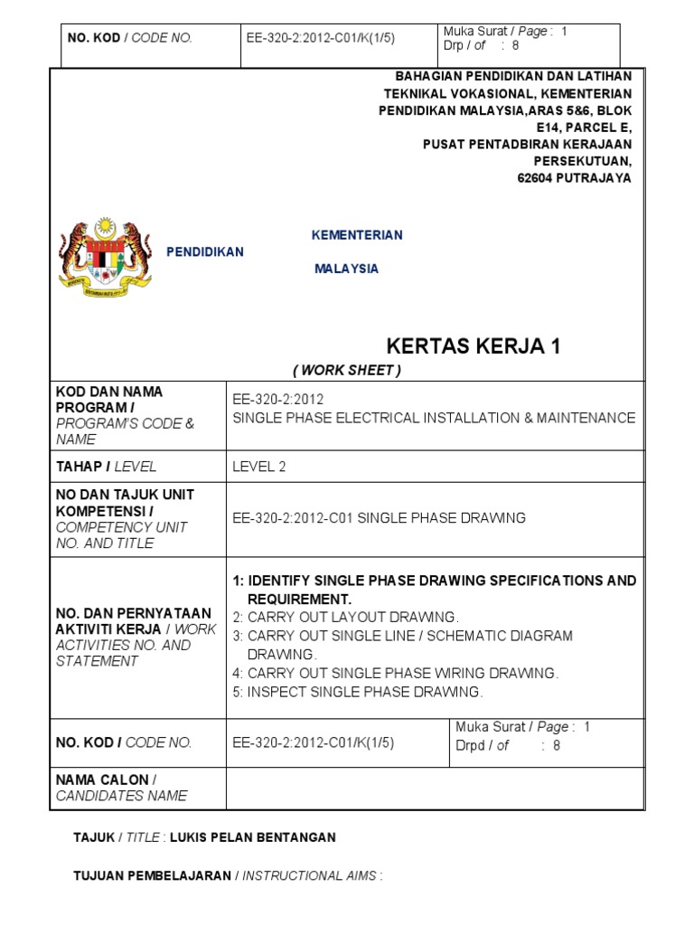Kertas Kerja C01-1 | PDF