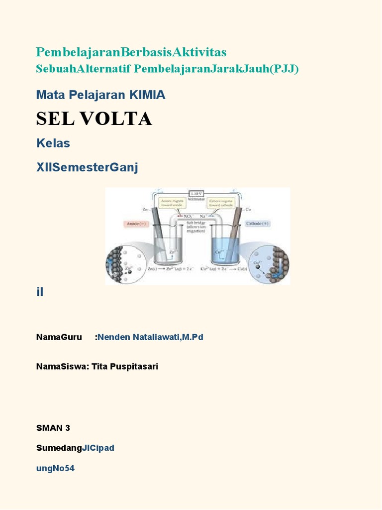 LKPD Sel Volta | PDF