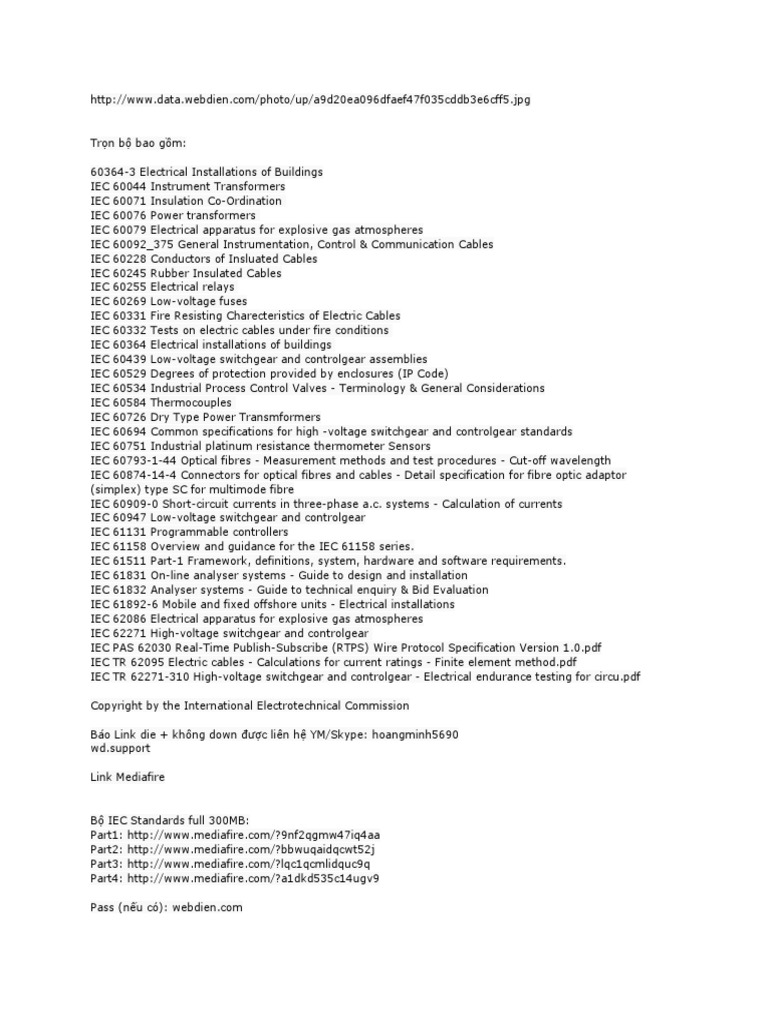 IEC Download Link | Download Free PDF | Electrical Wiring | Fuse ...