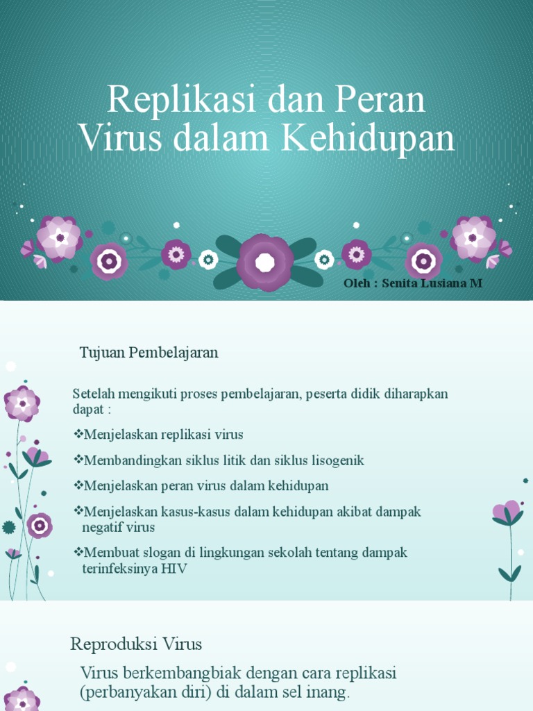 Reproduksi Dan Peranan Virus Dalam Kehidupan | PDF