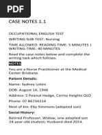 OET Writing Sample | PDF