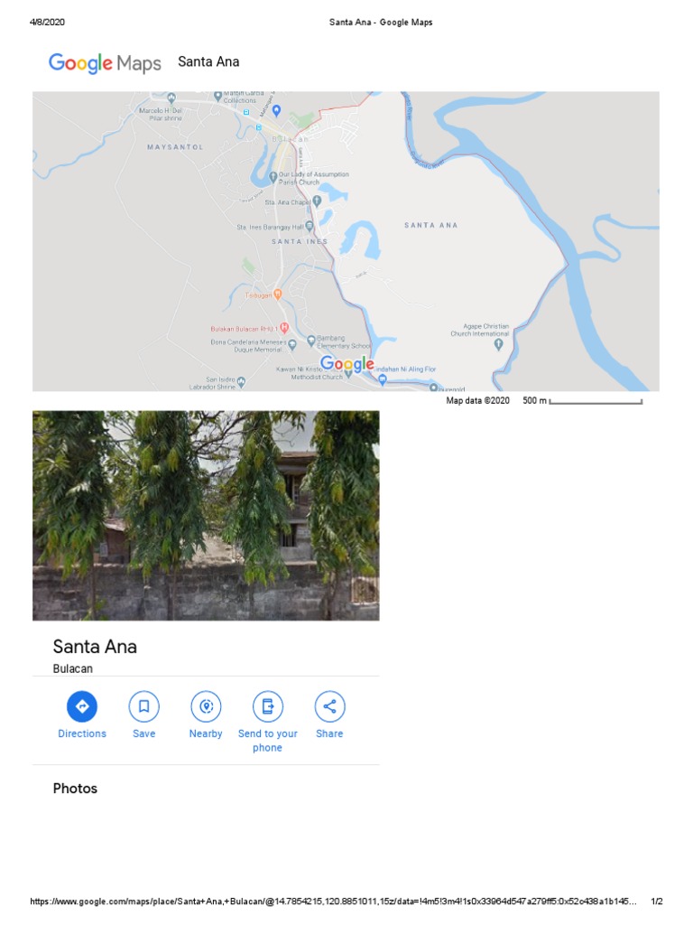 Santa Ana - Google Maps | PDF
