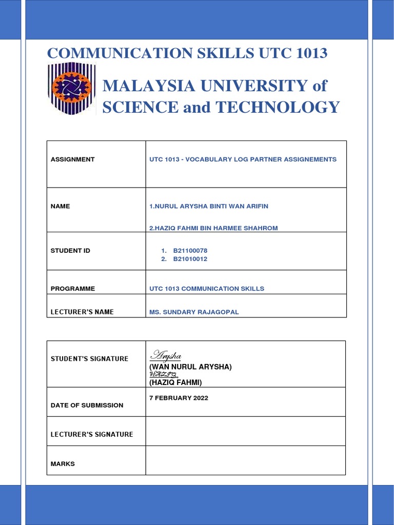 Comm Skills Partner Assignments | PDF | Communication | Leadership