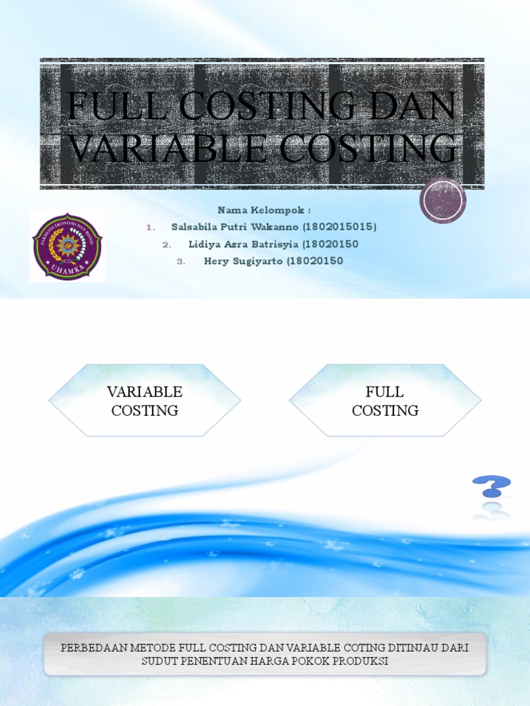 Perbedaan Full dan Variable Costing | PDF