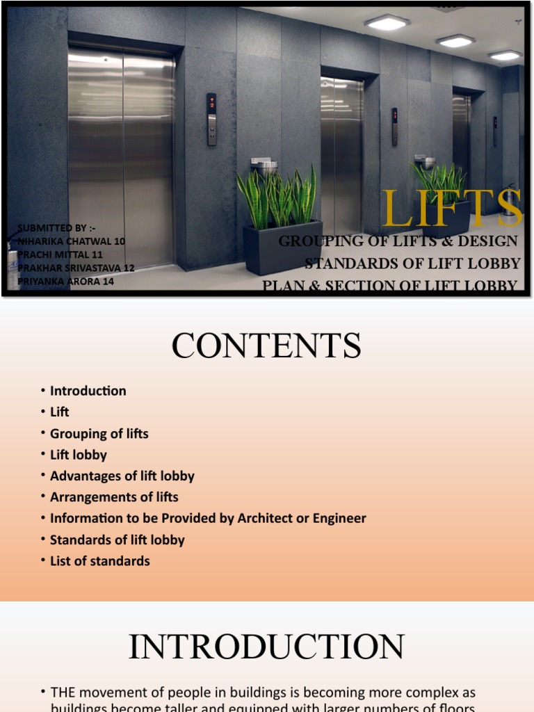 Lifts: Grouping of Lifts & Design Standards of Lift Lobby Plan ...