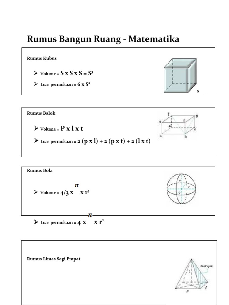 Rumus Bangun Ruang | PDF