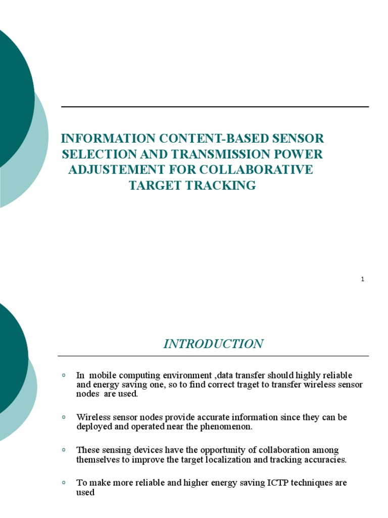 Energy-Efficient Collaborative Target Tracking in Wireless Sensor Networks Using Information ...