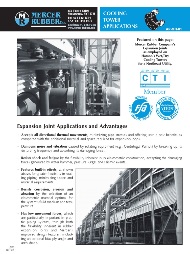Mercer Rubber: Expansion Joint Applications and Advantages | PDF ...