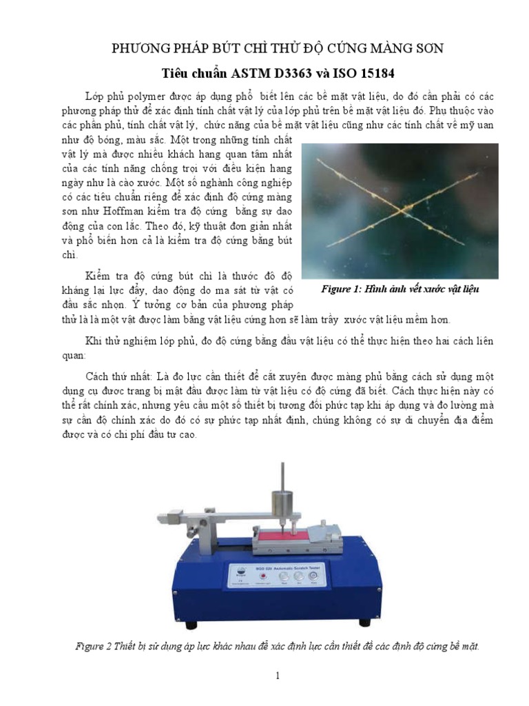 ASTM D3363 - ISO 15184 Đ C NG Bút Chì | PDF