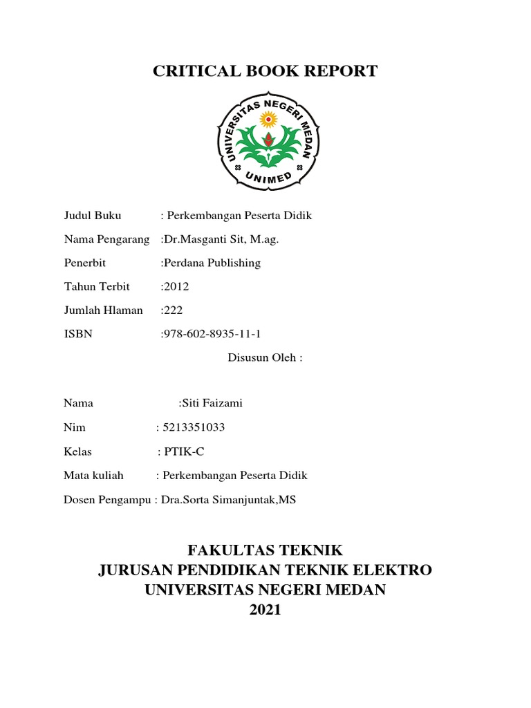 Critical Book Report PPD | PDF