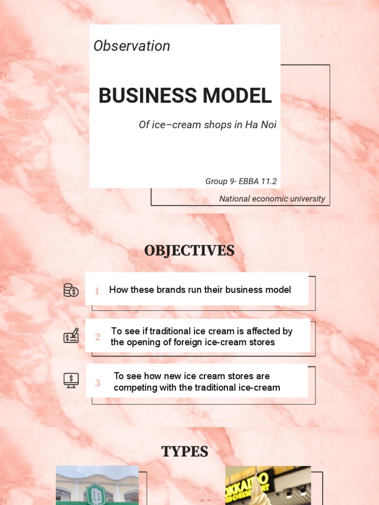 Observation Business Model | PDF | Ice Cream | Confectionery