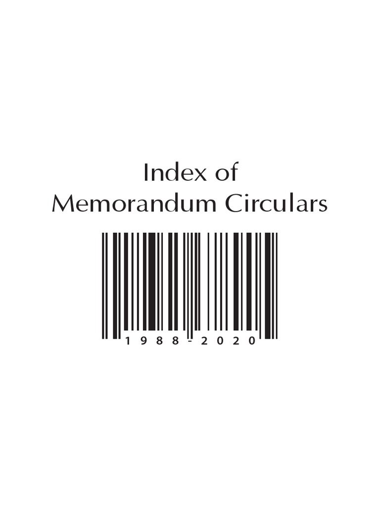 Civil Service Memorandum Circulars Index | PDF | Test (Assessment)