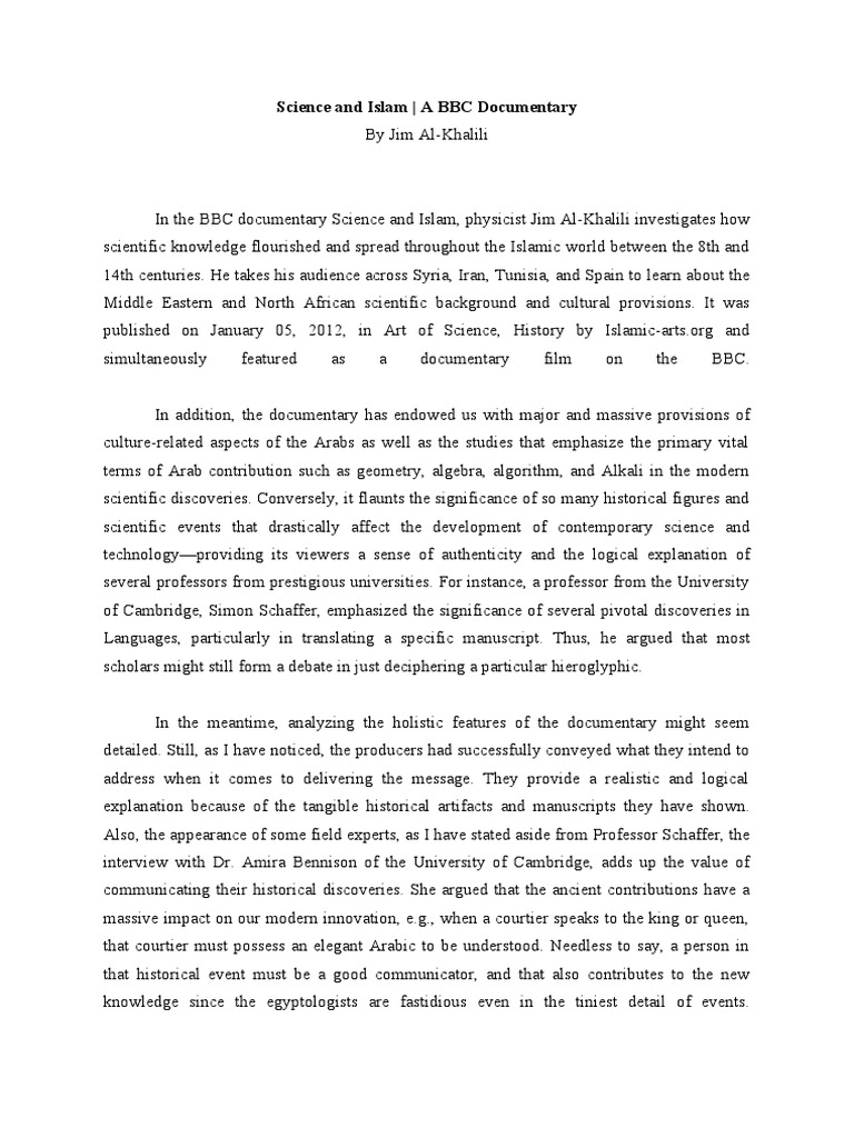 Science and Islam - Review | PDF | Science | Alchemy