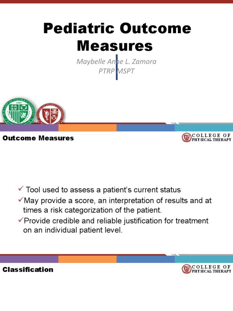 Pediatric Outcome Measures | PDF | Cognitive Science | Human Development