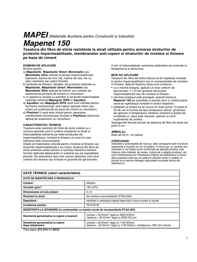 Mapenet 150 | PDF