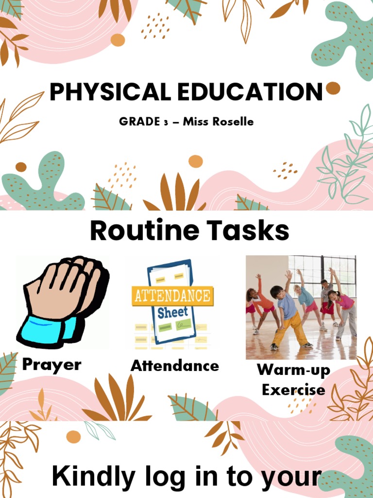 Grade 3 - Lesson 2 Flexibility Exercises | PDF | Self-Improvement ...