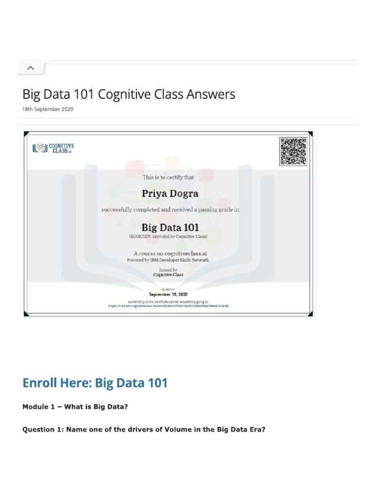 Big Data 101 | PDF