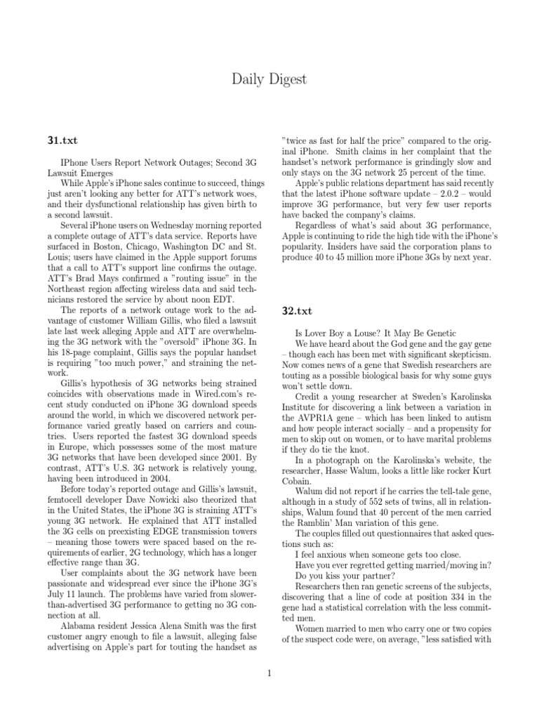 Daily Digest | PDF