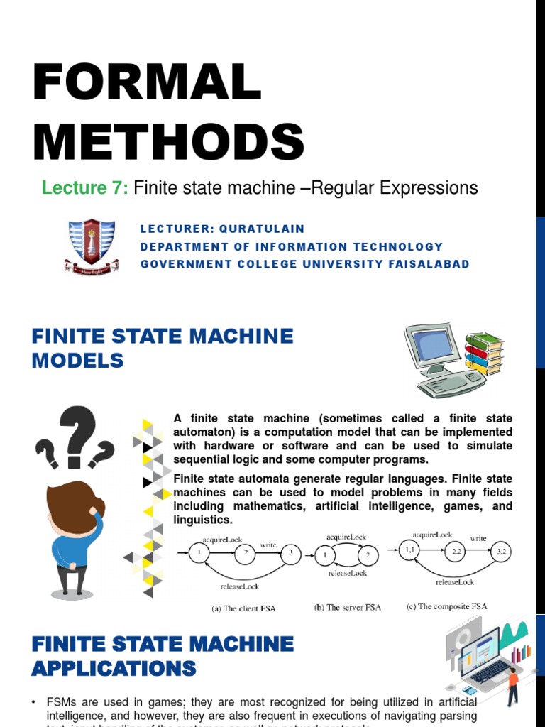 Formal Methods: Finite State Machine - Regular Expressions | PDF | Regular Expression | String ...