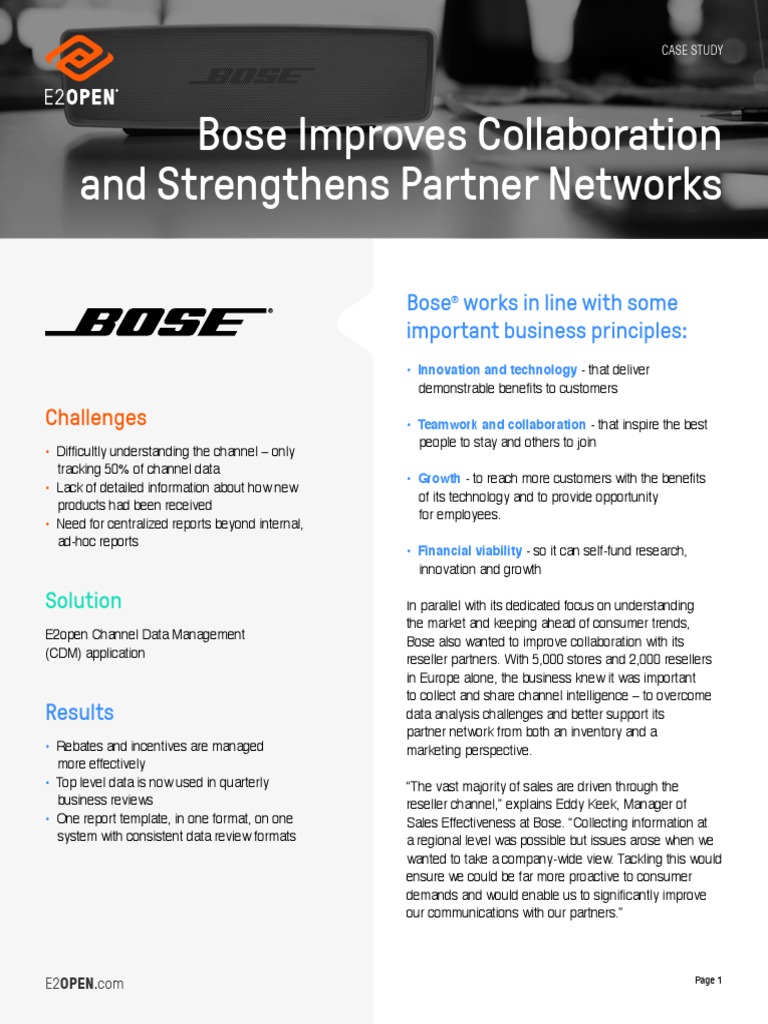 Bose Case Study | PDF | Supply Chain | Inventory