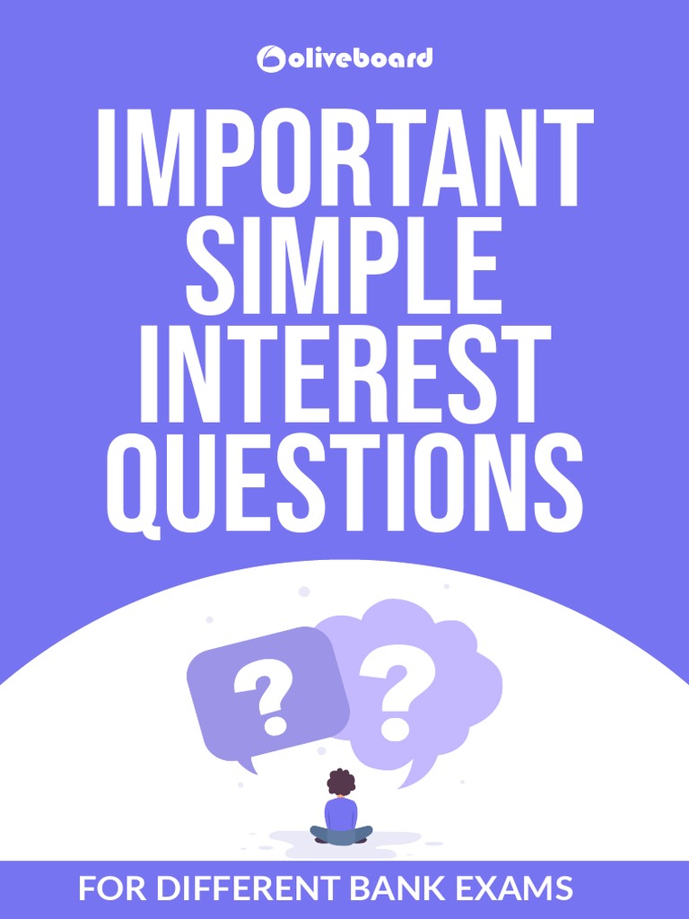 Important Simple Interest Questions: For Different Bank Exams ...
