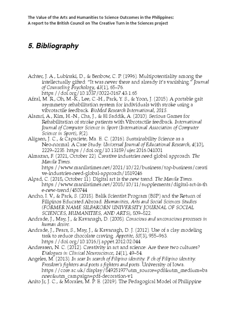 Bibliography: The Creative Turn in The Sciences Project | PDF | Science ...