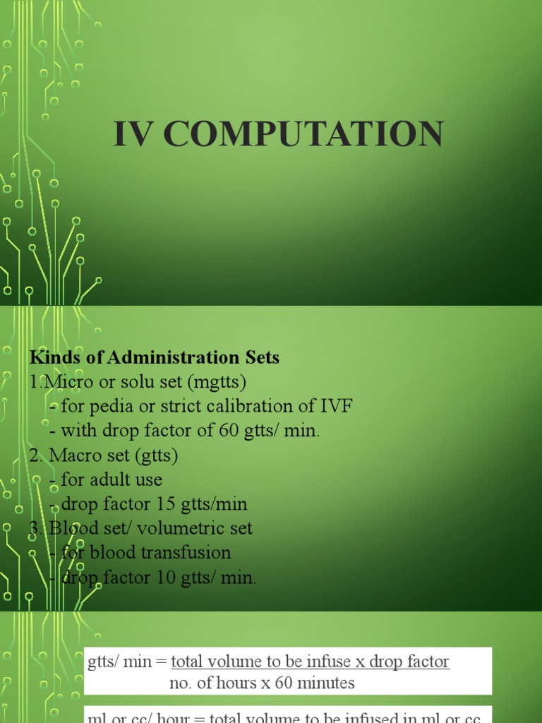 IV Computation | PDF | Tissue (Biology) | Body Fluids