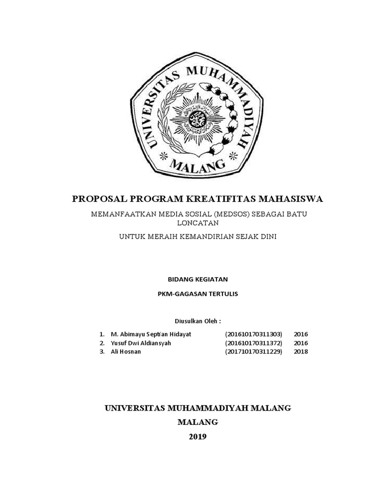 Final Proposal PKM | PDF