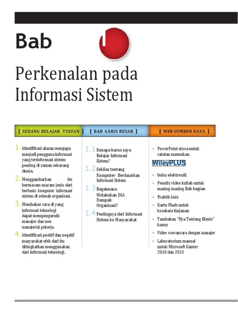 Chapter 1 TSI (Terjemah) | PDF | Bisnis | Teknologi & Rekayasa