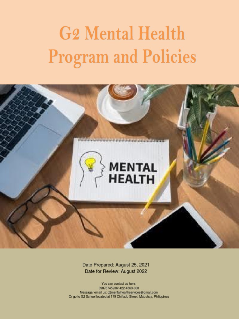 GROUP 2 Mental Health Program and Policies | PDF | Psychotherapy ...