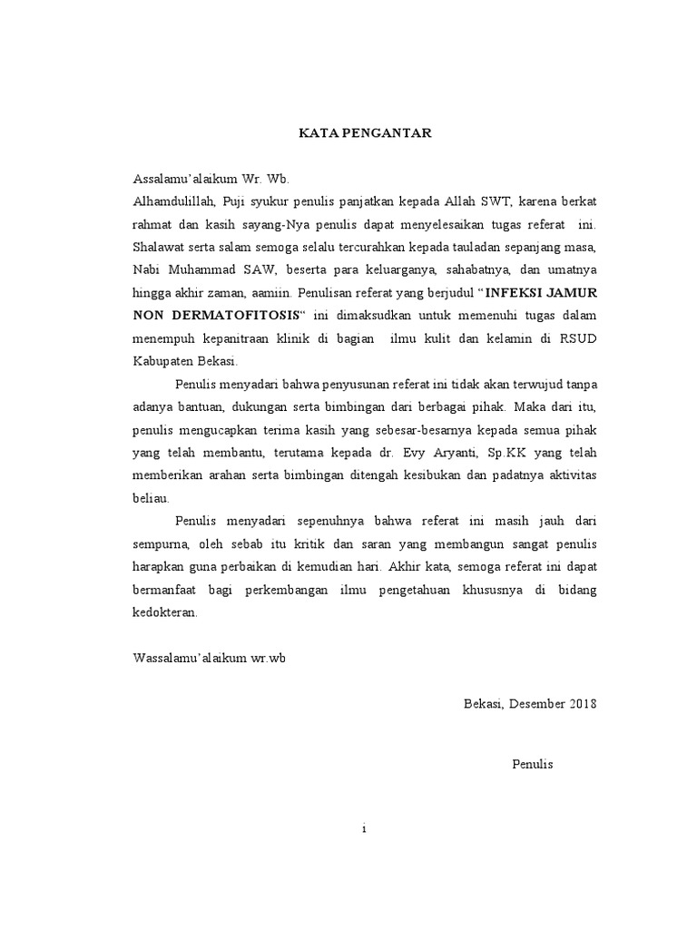 Kata Pengantar Referat Koas Kulit | PDF | Kajian Bahasa Asing